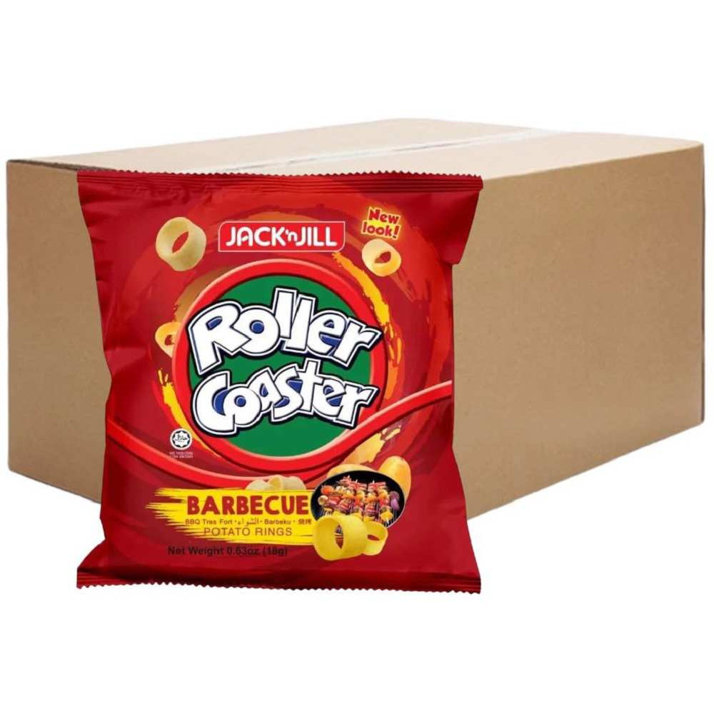 Jack 'n Jill Roller Coaster Potato Rings - BBQ 18g 50'S