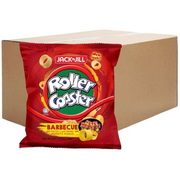 Jack 'n Jill Roller Coaster Potato Rings - BBQ 18g 50'S