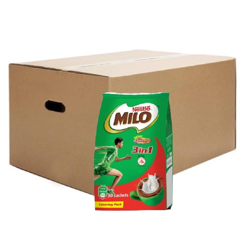 Milo Activ-Go 3-in-1 Powder (30 Sachets) 27g (12 Packs)