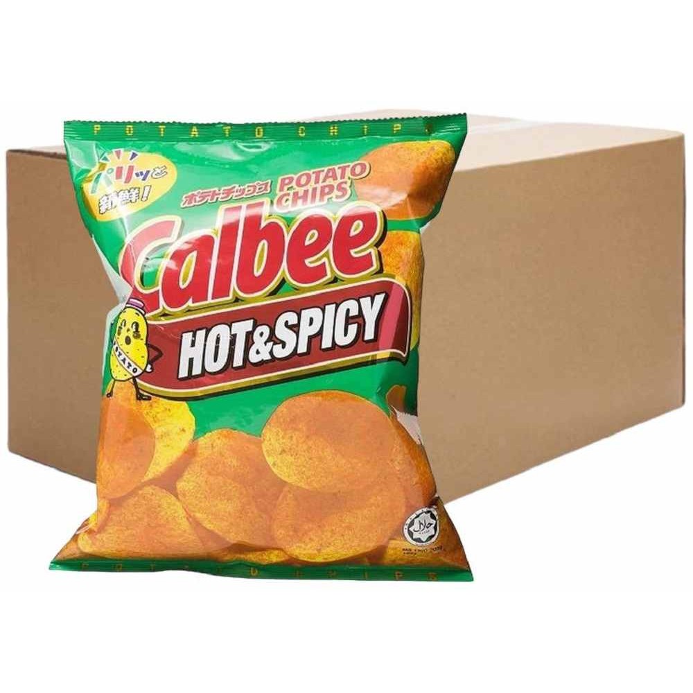 Calbee Potato Chips Hot & Spicy 25g (30 packets)