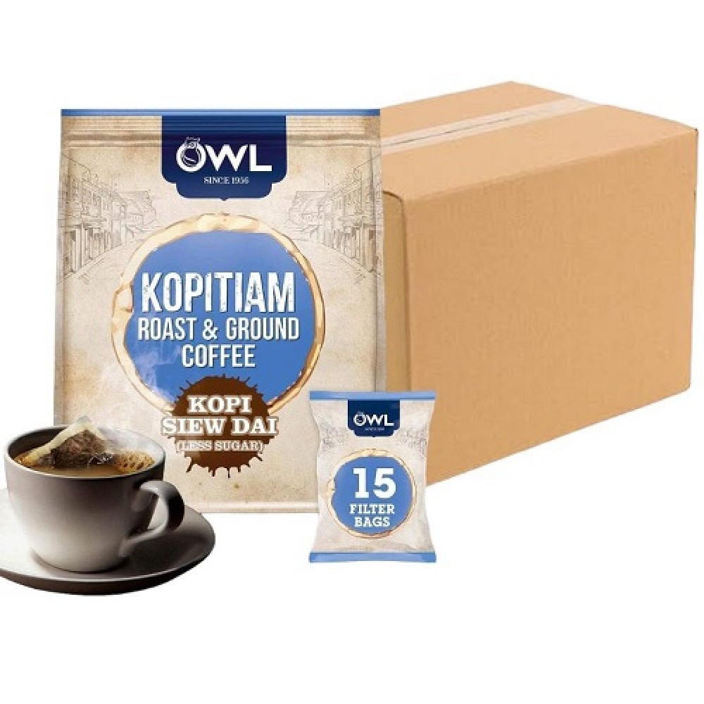 Owl 3-in-1 Kopitiam Roast & Ground Coffee Bags - Kopi Siew Dai ( 20 ...