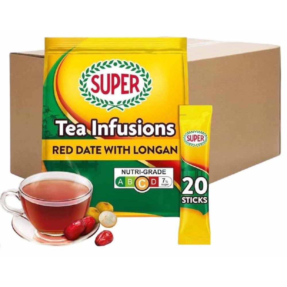 Super Red Date & Longan Tea ( 24 Packs, 20 Sachets Each )
