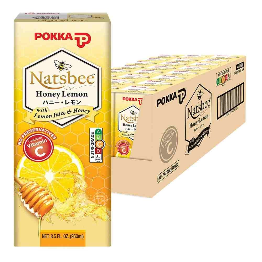 Pokka Natsbee Honey Lemon Packet Drink (24 Packets) 250ml