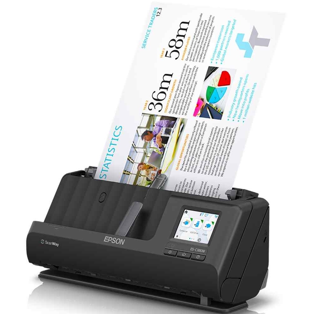 Epson WorkForce ES-C380W Portable Sheet-fed Document Scanner