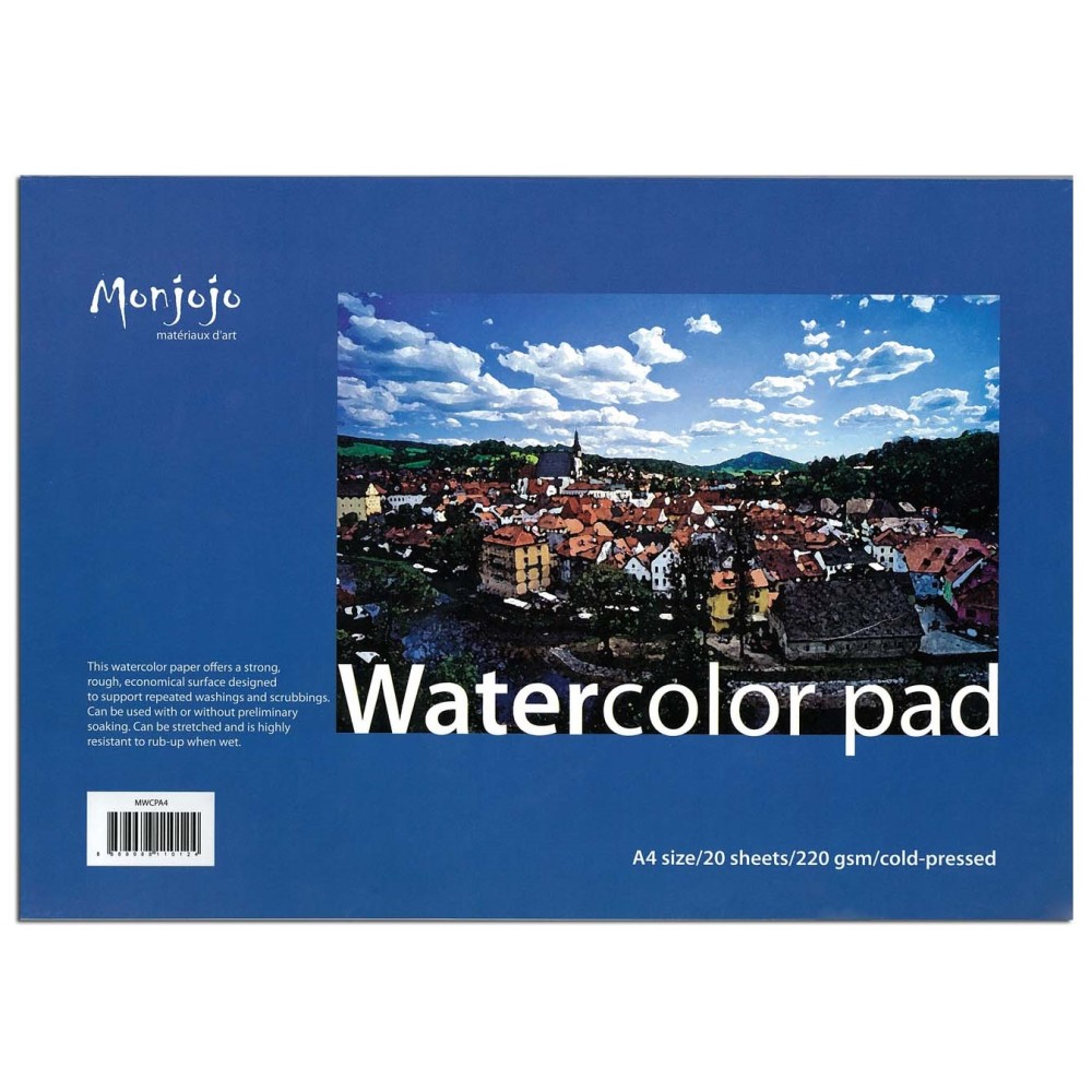 Monjojo WaterColour Drawing Block A4