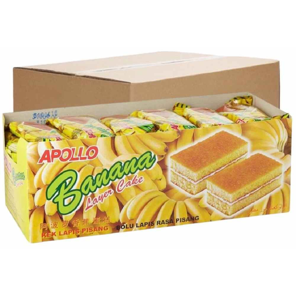Apollo Layer Cake Banana 24'S 18g (12 Boxes)