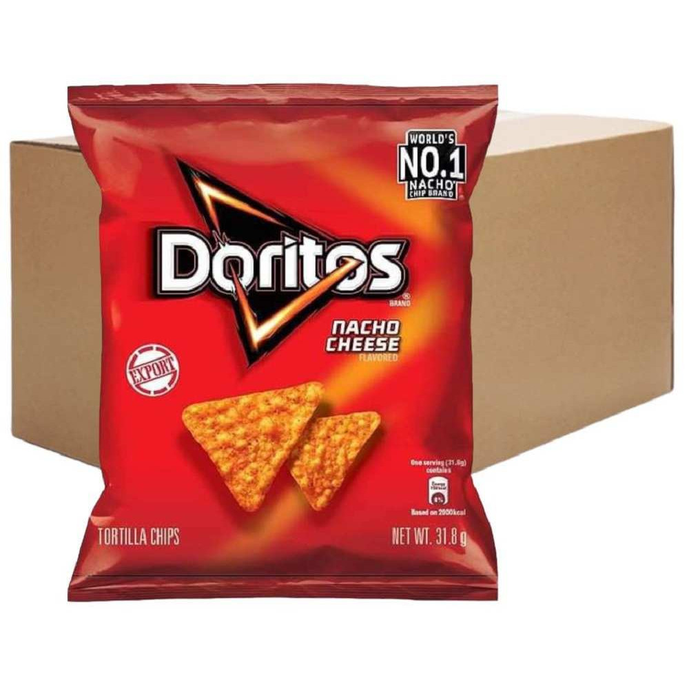 Doritos Tortilla Chips Nacho Cheese 31.8g (48 Packets)
